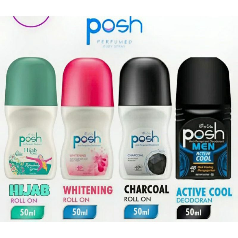 Posh Deodorant ROLL ON 50ML POSH MEN 50ML ACTIVE Cool PRO SPORT HIJAB ...