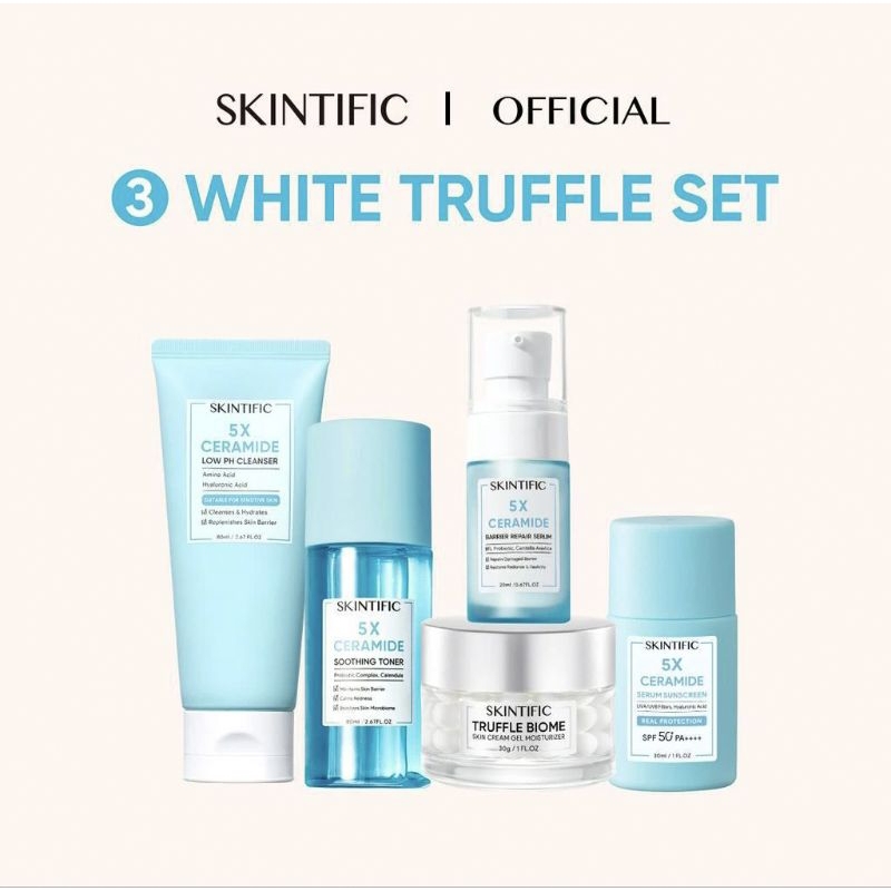 Skintific 5pcs - WHITE TRUFFLE Set/BIOME Hydrating Set/Hydrating Set/4D ...