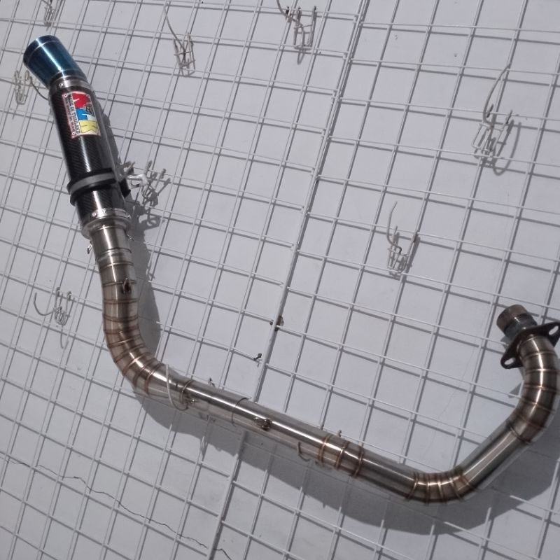 Y15zr Open Exhaust Ekzos piping 38mm manifold header. | Shopee Malaysia