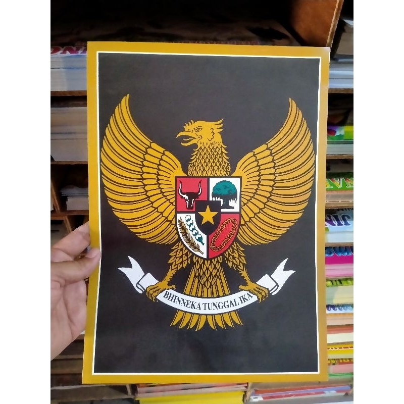 Garuda Pancasila wall poster 25cm x35cm | Shopee Malaysia