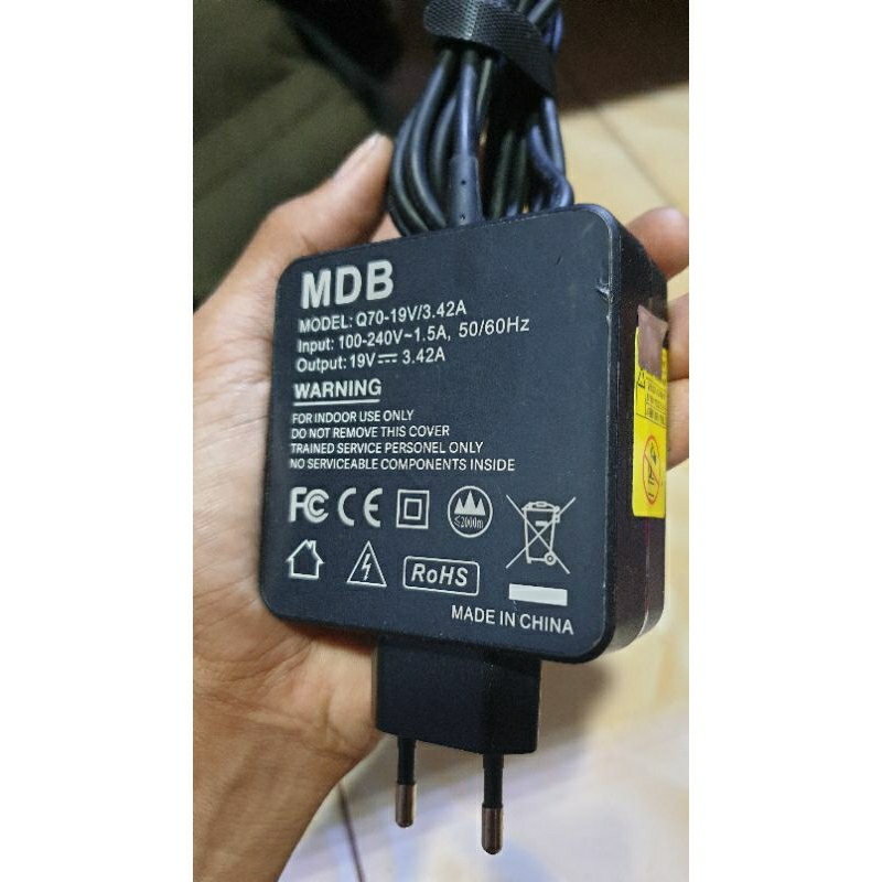 Original Charger Laptop Adapter/ Model MDB Q70 - 19V / 3.42A | Shopee Malaysia