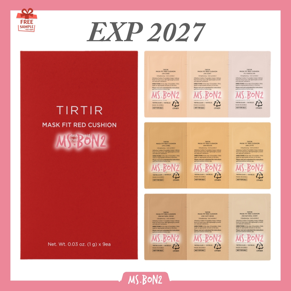 READY TIR TIR TIR Mask Fit Red Cushion Foundation SAMPLE SACHET NEW ...