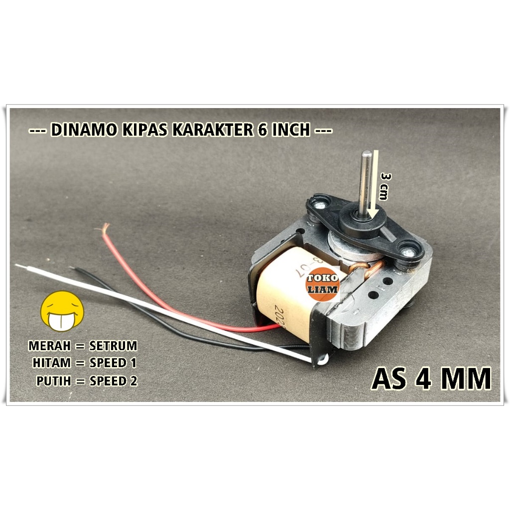 6 INCH Character Fan Dynamo | Table Fan | Axle 4mm | Shopee Malaysia