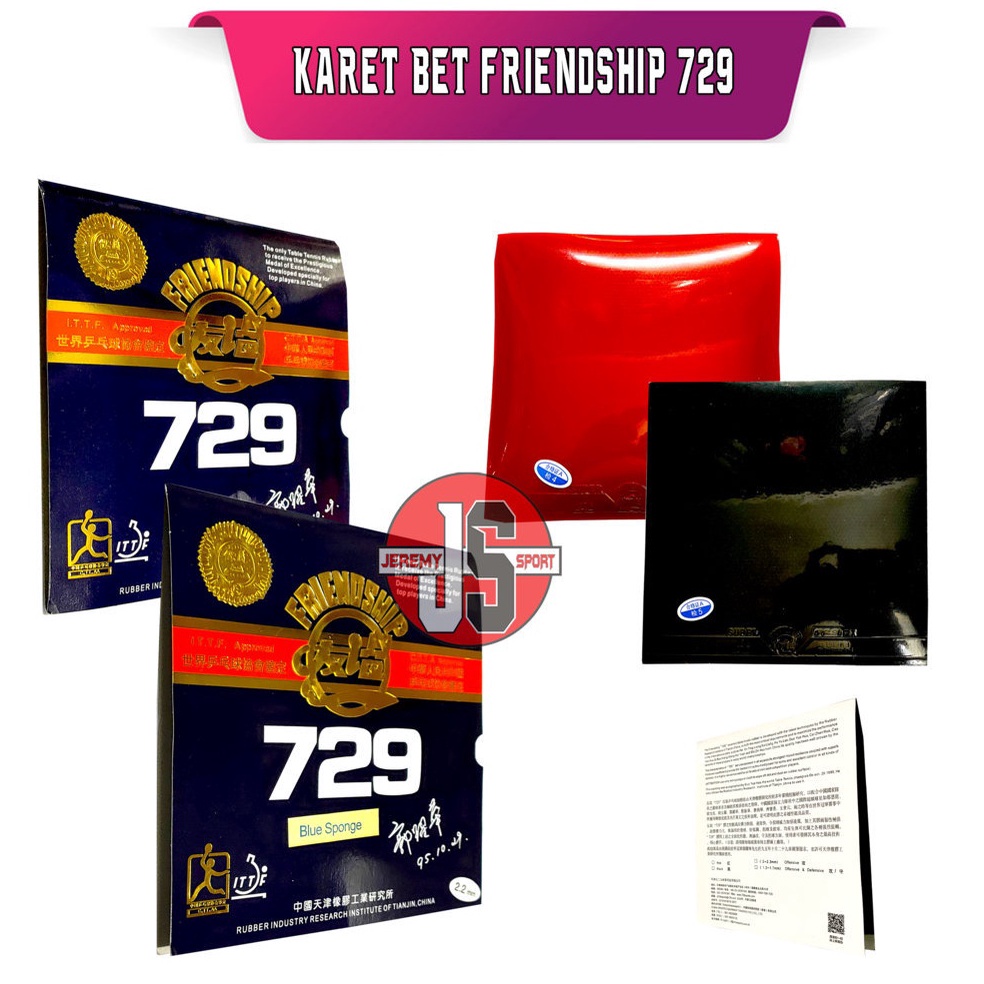 Art W24L Rubber Bet Rubber Bat Table Tennis Friendship 729 Super FX ...