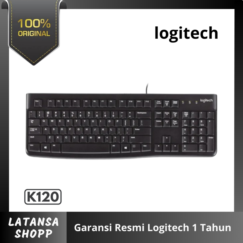 Logitech K120 USB Cable Keyboard Official Warranty | Shopee Malaysia