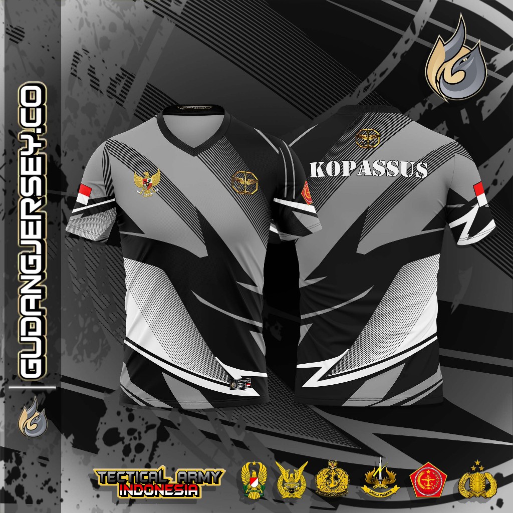 Jersey TNI AD/TNI AL/TNI AU/POLRI FREE CUSTOM LOGO | Shopee Malaysia