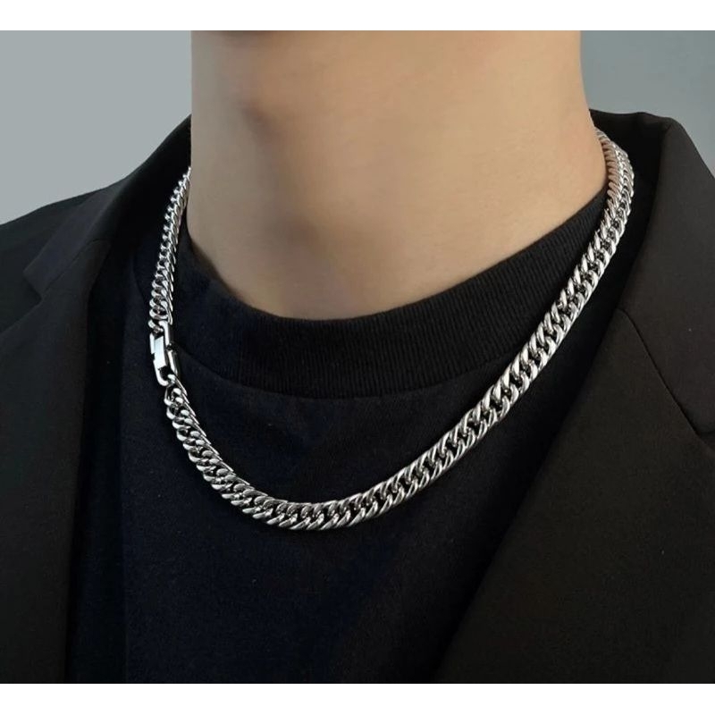 Men's Necklace Titanium Chain Model Stainless Steel Not Fade (Metal ...