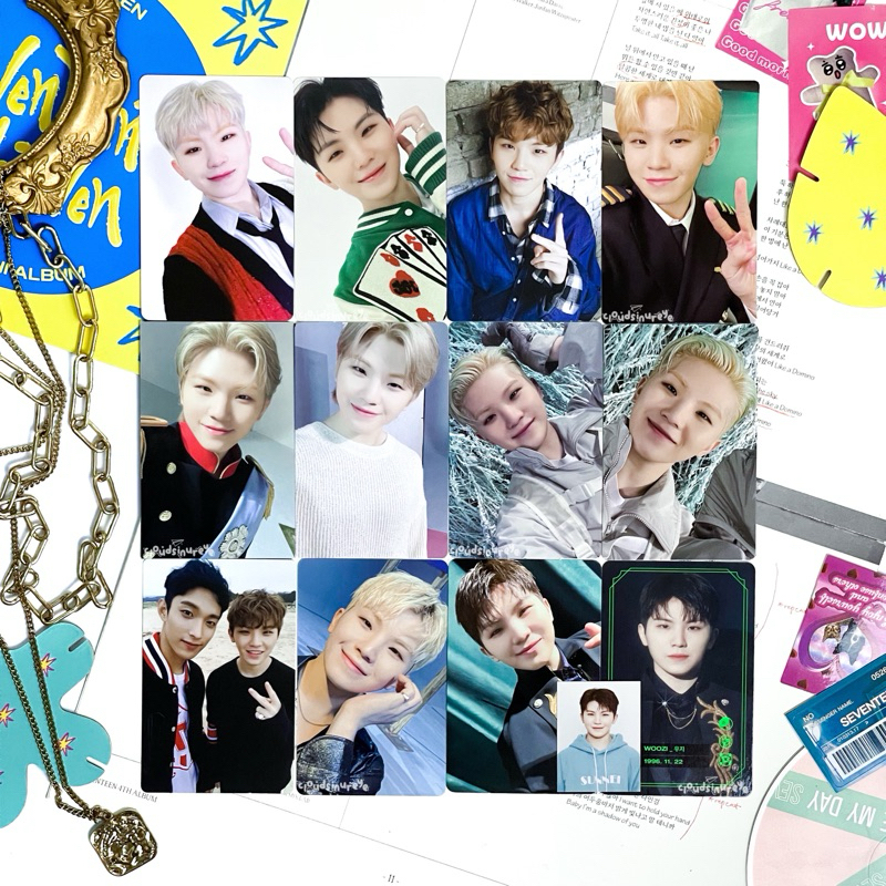 Photocard Official Woozi Seventeen • Album Going Seventeen make it happen • Carat membership ...