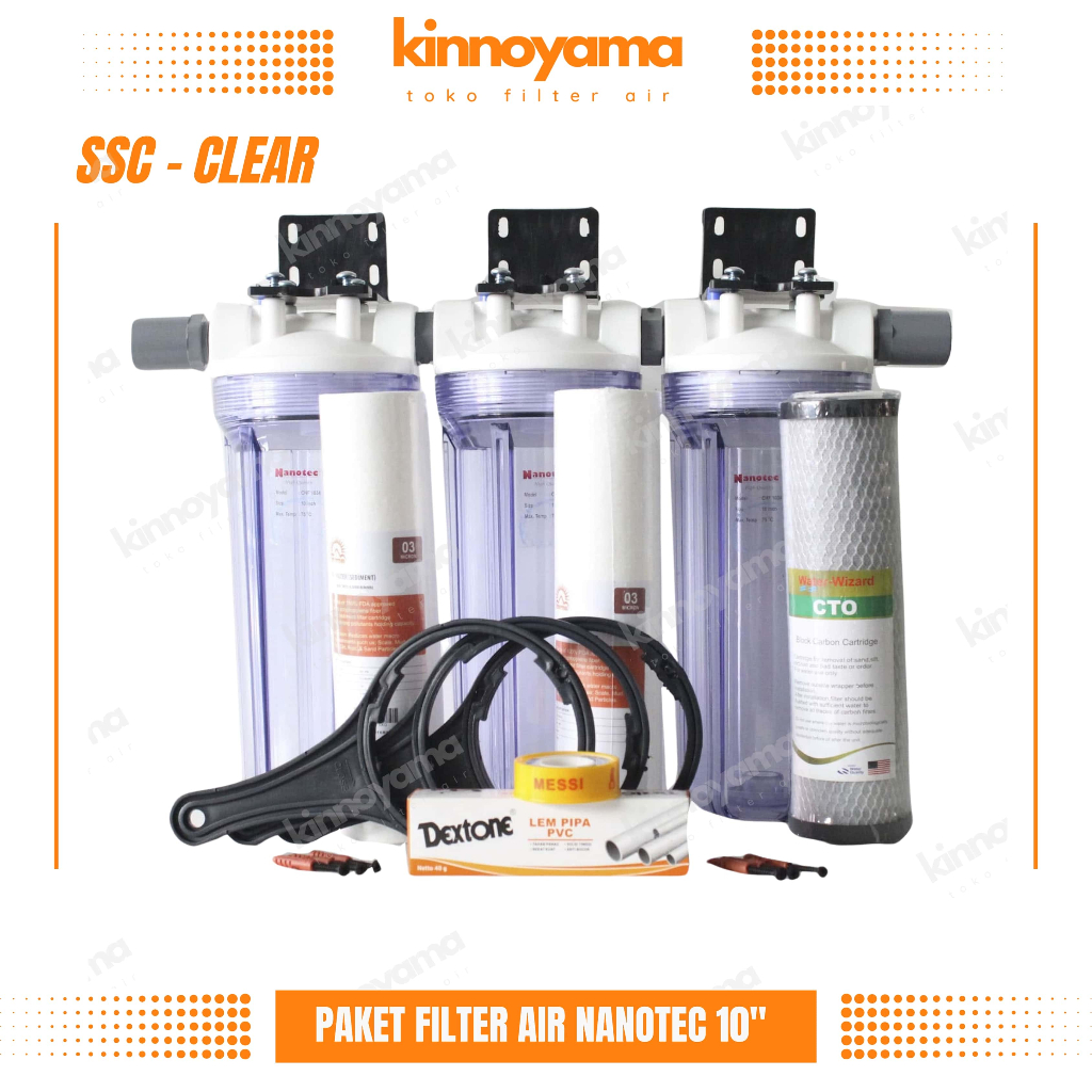 3 Stage SSC Water Filter Package / Well Water Filter / Sandy / Turbid ...