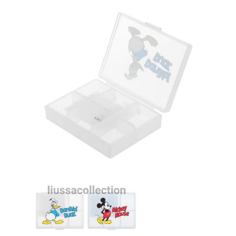Miniso Medicine Box - Mickey Mouse Collection 6 Lattice Pill Box ...