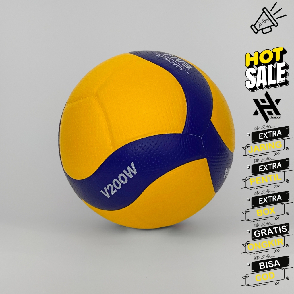Mikasa Volleyball Volleyball Volleyball MIKASA V200W Size 5 ORIGINAL MATCH BALL | Shopee Malaysia