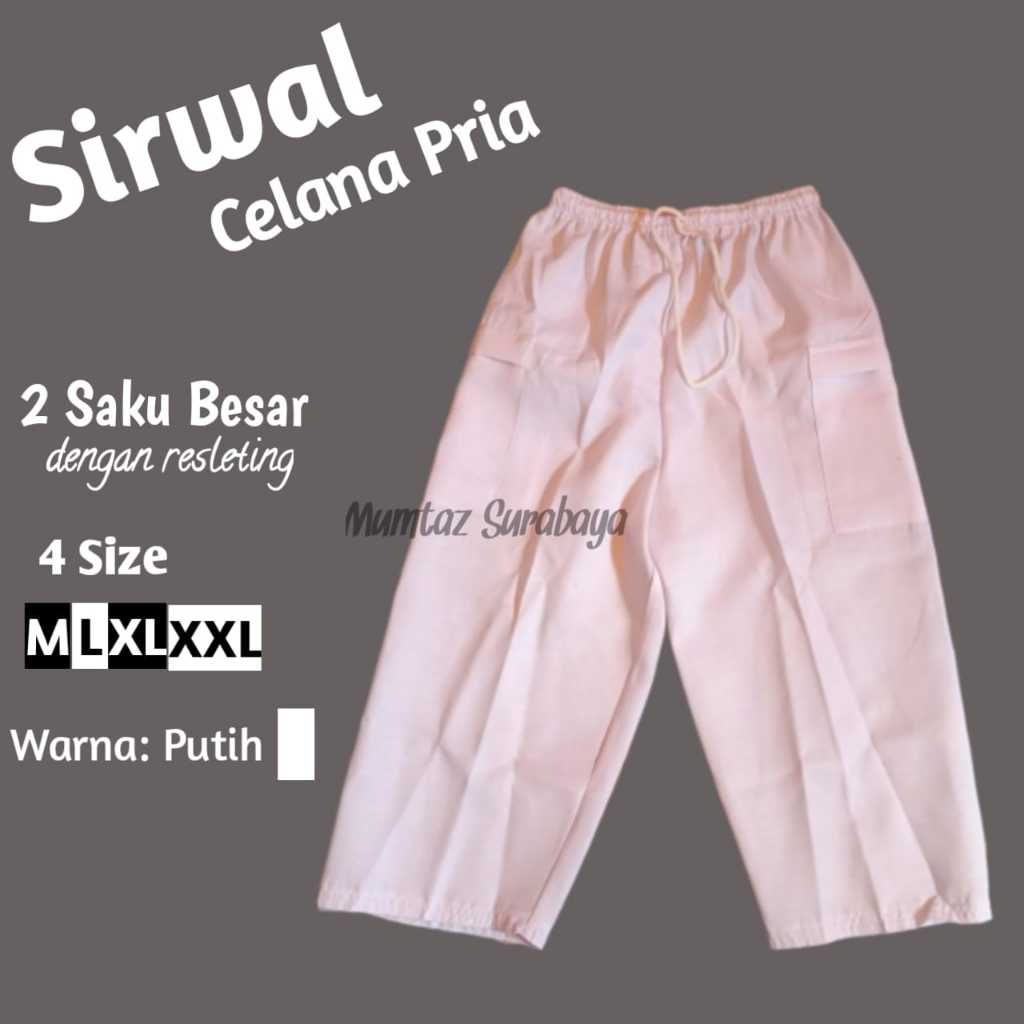 Adult Sirwal Pants Komprang Men's Hajj Pants Pangsi Prayer Silat Pants ...