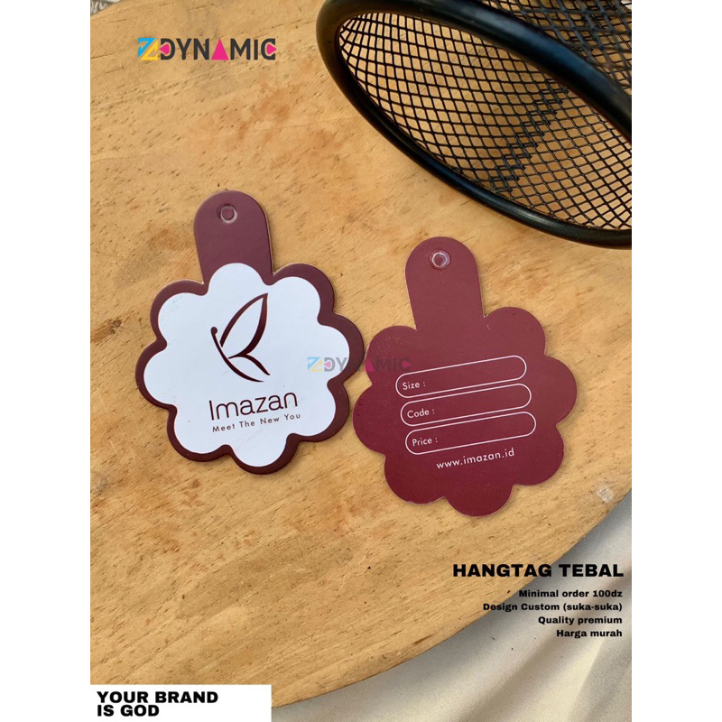 (FREE Design) HANGTEG Thick hang tag premium tag hangtag custom cap ...
