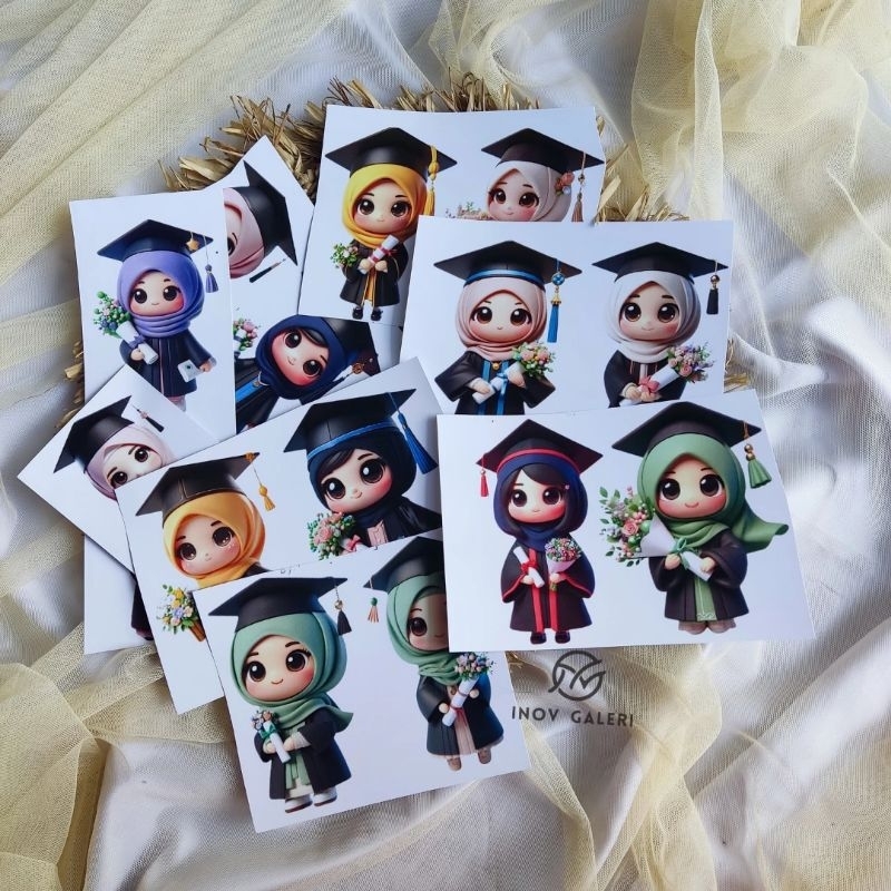 [Ready] Sheet Graduation Topper (50pcs Package) | Bouquet Decoration ...