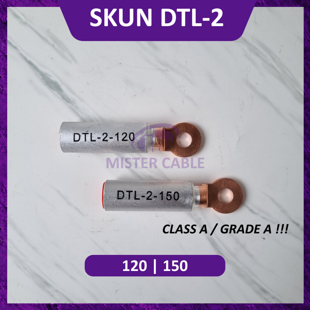Skun DTL-2 Bimetal 120 150 185mm AL-CU Scun Cable Aluminum Copper Cable ...