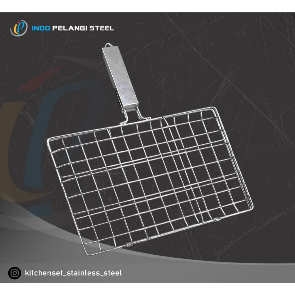 Stainless Steel Grilled Fish Grill Clamp | Small Big Grill | Shopee ...