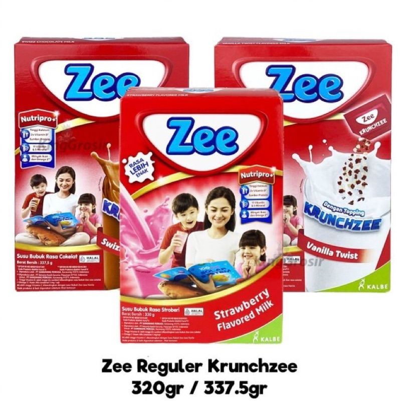 Zee Regular Vanilla Twist Milk & Swiss Chocolate & strawberry Box 350gr ...