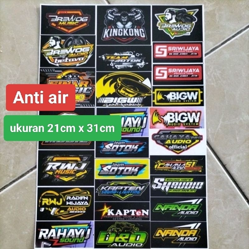Audio Stickers | Sound STICKERS | Soundsystem STICKERS | Waterproof ...