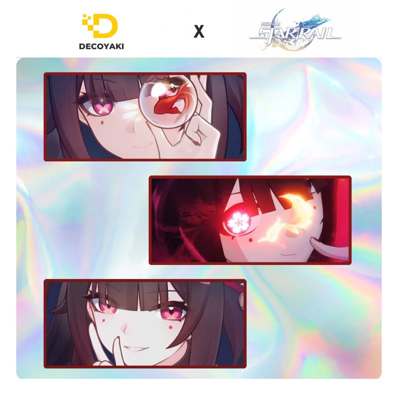 Honkai Star Rail Hologram Sparkle Sticker, Honkai Star Rail Hologram ...