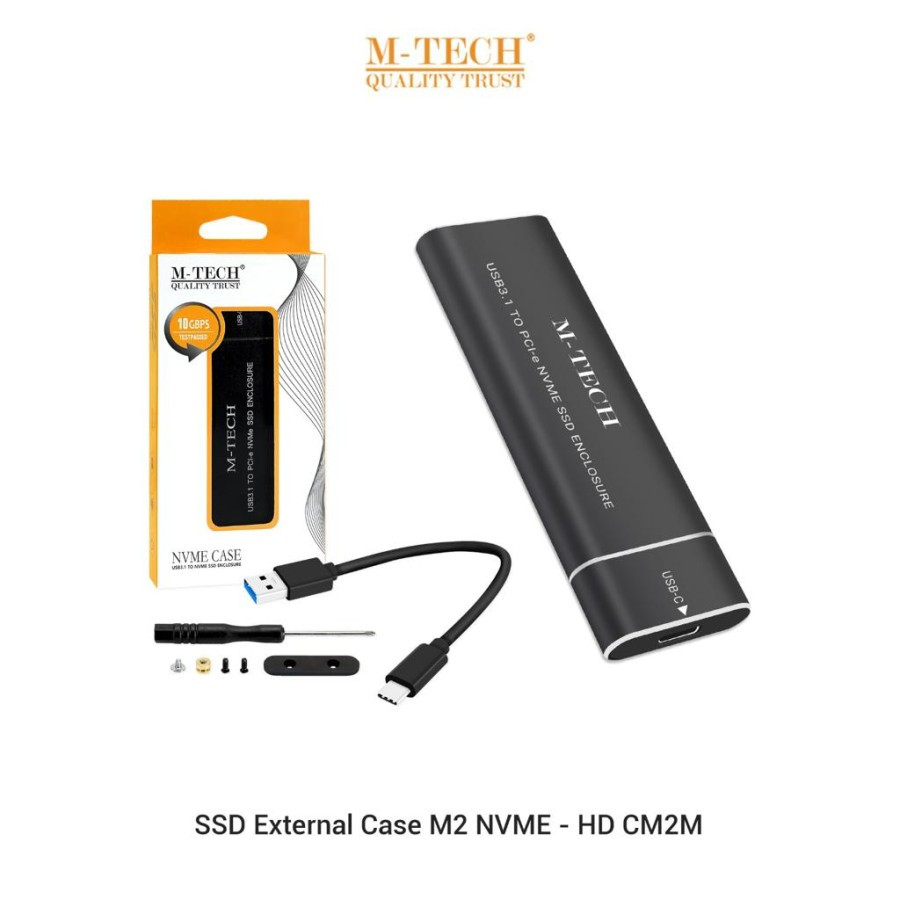 M-tech SSD CASING M.2 NVME USB3.1 Enclosure SSD NVME | Shopee Malaysia