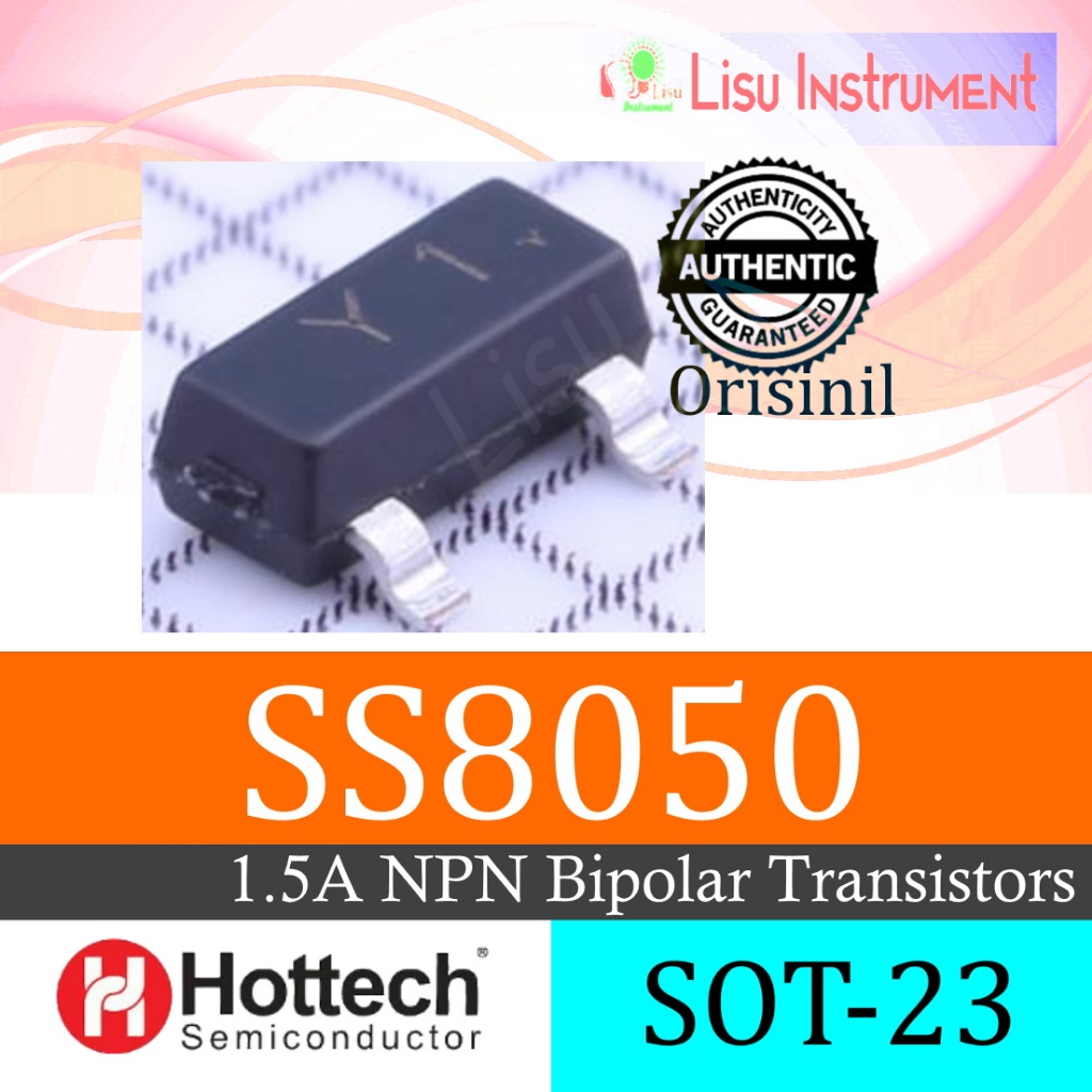 Ss8050 1.5A 40V Bipolar Transistor 8050 Y1 NPN SOT-23 SMT SMD Hottech ...