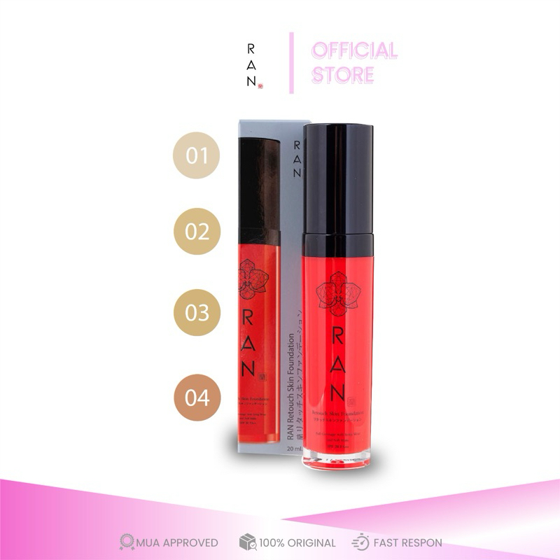 Ran RETOUCH SKIN FOUNDATION HOLO 100% ORI Best RAN MIN ORI COMPACT ...