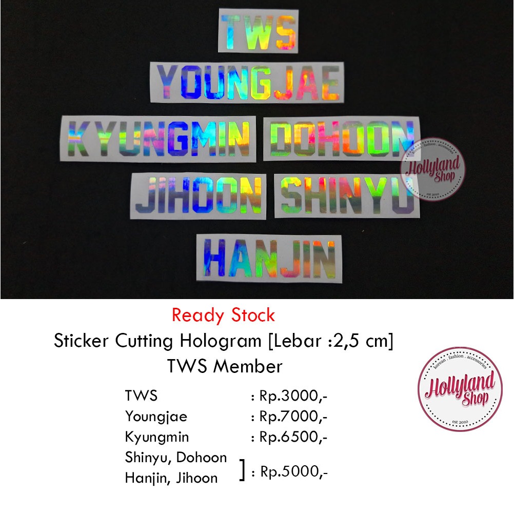 Tws Member Hologram Cutting Sticker | Shopee Malaysia