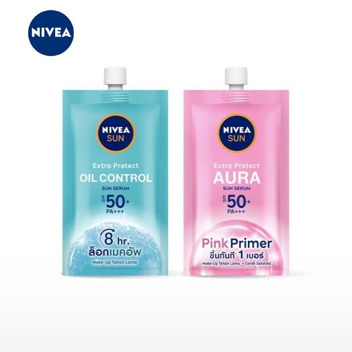 Nivea Extra Protect Sunscreen serum SPF50 PA+++ Sachet 7ml | Shopee ...