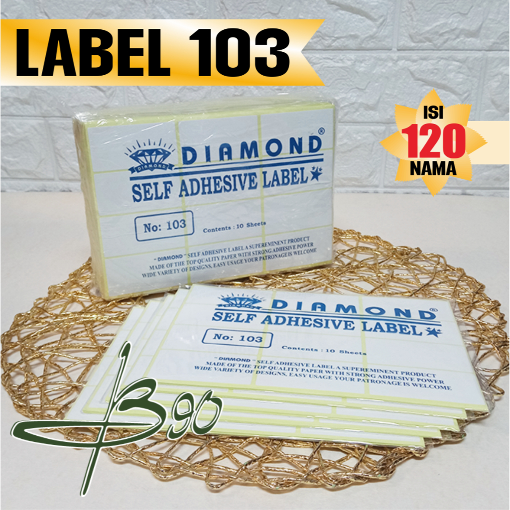 PUTIH 1 Ball_ Invitation LABEL Sticker 103 Plain White Contents 120 ...