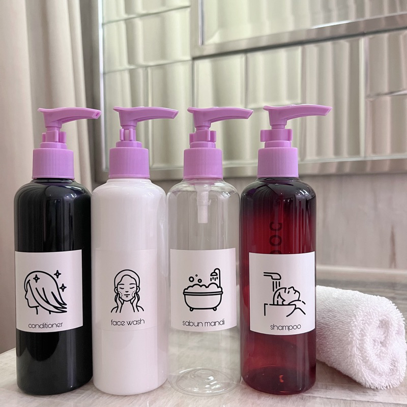 UNGU Bottle 250ML Sticker Small Picture PUMP LILAC Purple. aesthetic ...