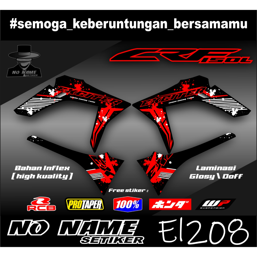 Minimalist CRF 150 L- (el208) DECAL Sticker - CRF 150 L Trail Supermoto ...