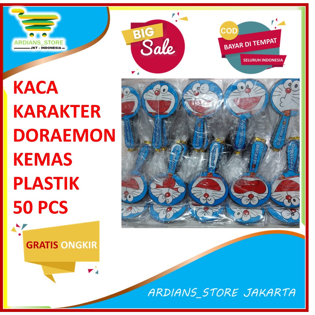 (50 PCS) Doraemon Character Mirror Glass Wedding Souvenirs Plastic ...