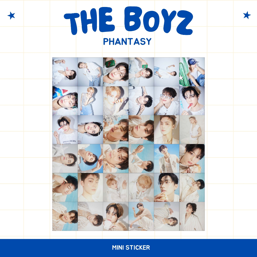 Mini STICKER THE BOYZ PHANTASY (Content: 36pcs) STICKER CHROMO JPOP ...