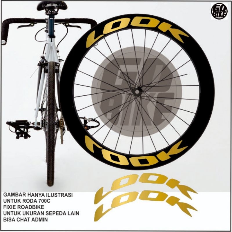 Bicycle rim stickers gold look bicycle rim stickers | Shopee Malaysia