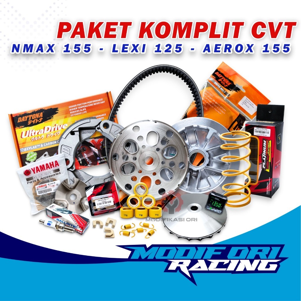 Complete CVT UPGRADE Package YAMAHA AEROX 155 RACING ORI - FULL NMAX ...