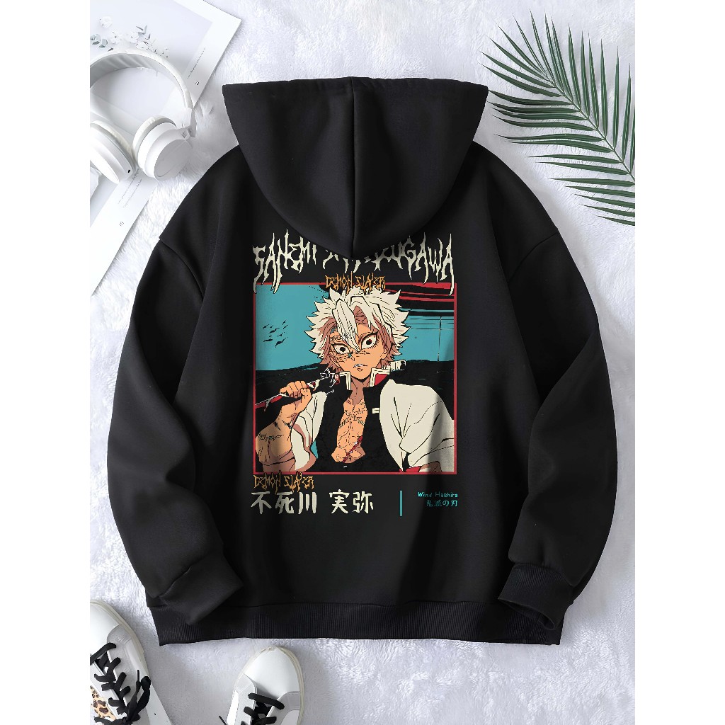 Sanemi Shinazugawa Demon Slayer hoodie anime jacket kimetsu no yaiba ...