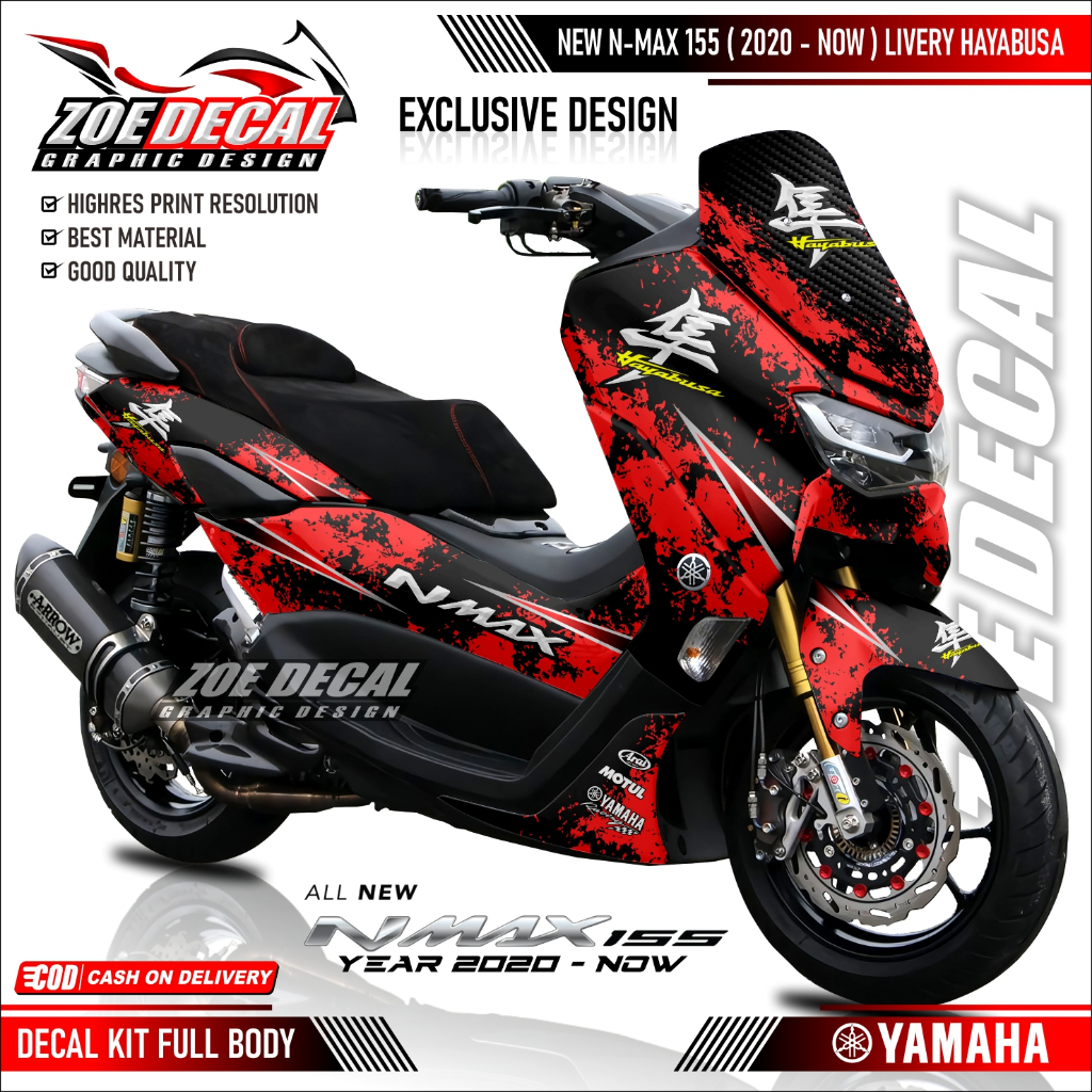 Latest Decal STICKER FULL BODY New NMAX 155 / N MAX New 2020 Motif ...