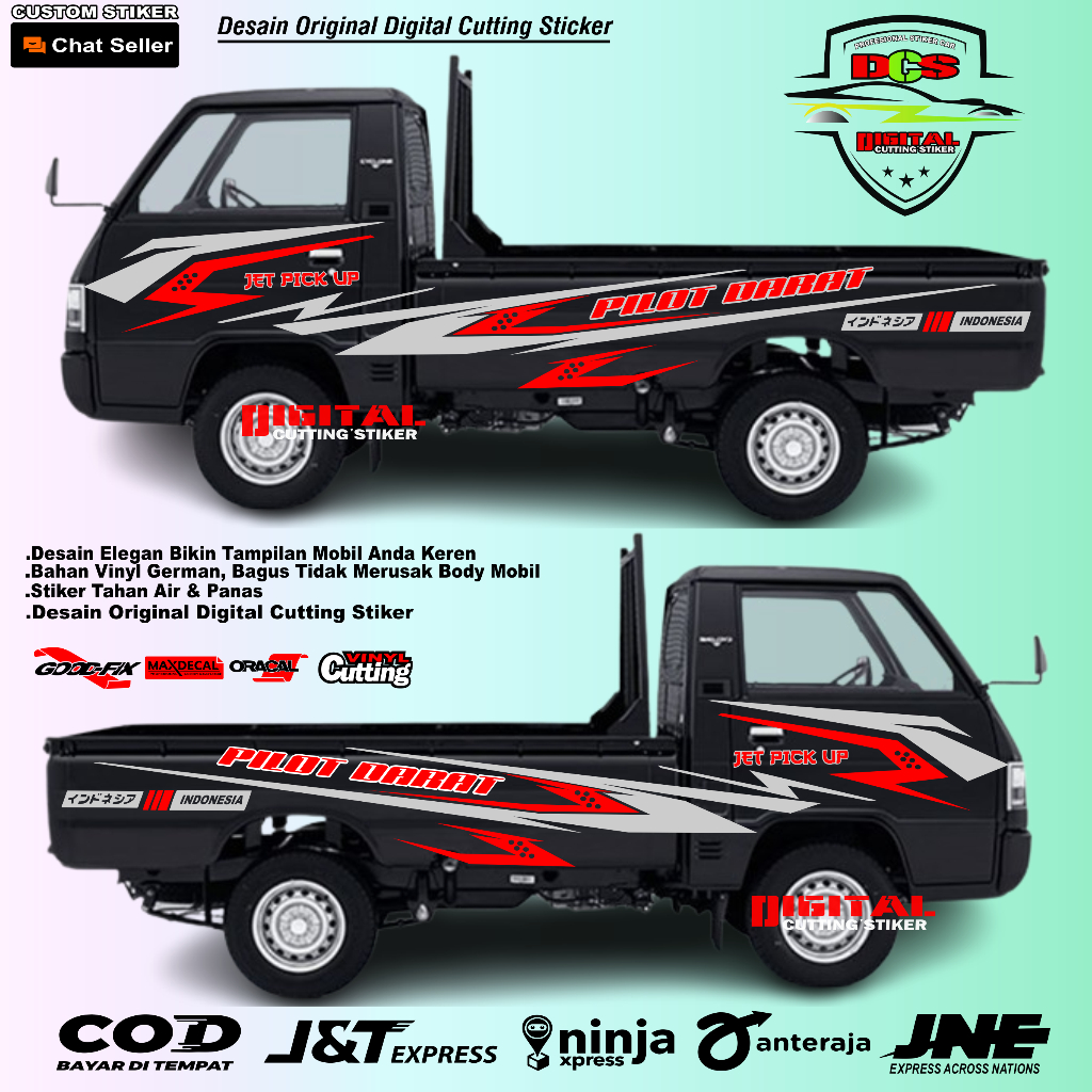 Cutting Pickup Car Stickers L300 LAND PILOT Striping Stickers ...