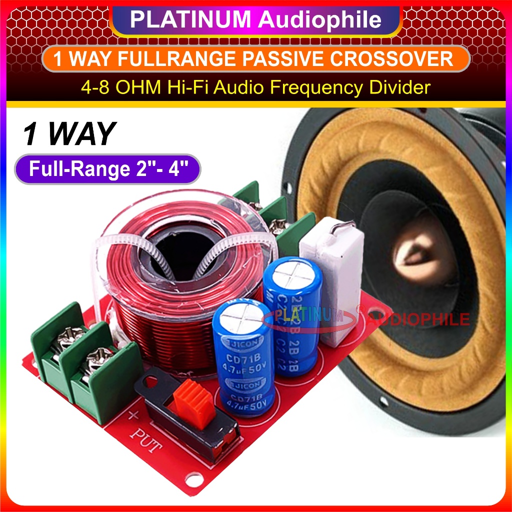 Passive Crossover 1 Way Fullrange Full-range Passive Speaker Crosover ...