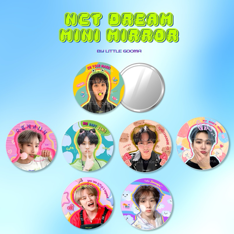 GANTUNGAN Nct DREAM Mini Mirror by Little Gooma - Pocket Hand Mirror ...