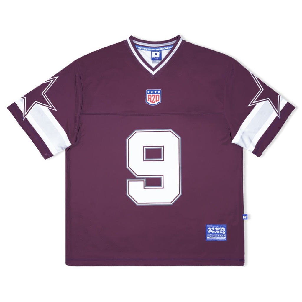 Rzq / 9 / Number Series / Jersey / Streetwear / Oversize / Music / Boxy ...