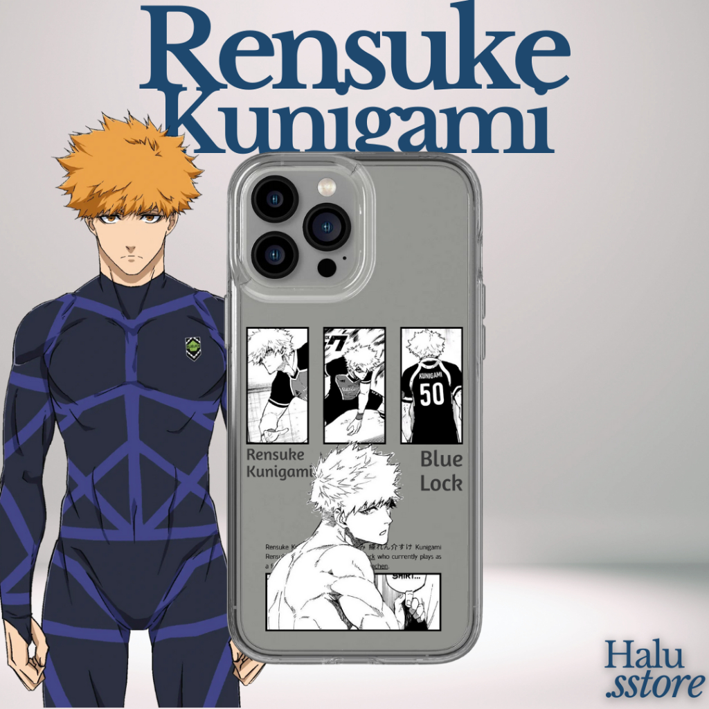 Rensuke Kunigami Premium Clearcase I anime casing I blue lock I anime ...