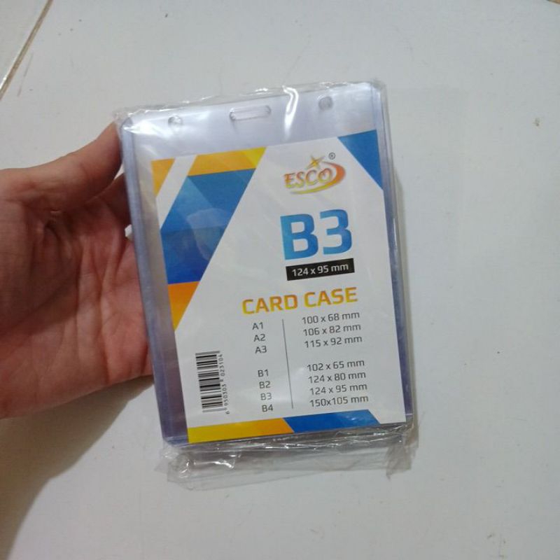 (1Pack) Plastic Mica ID Card B3 Contents 20pcs/Card Case 124x95mm ...