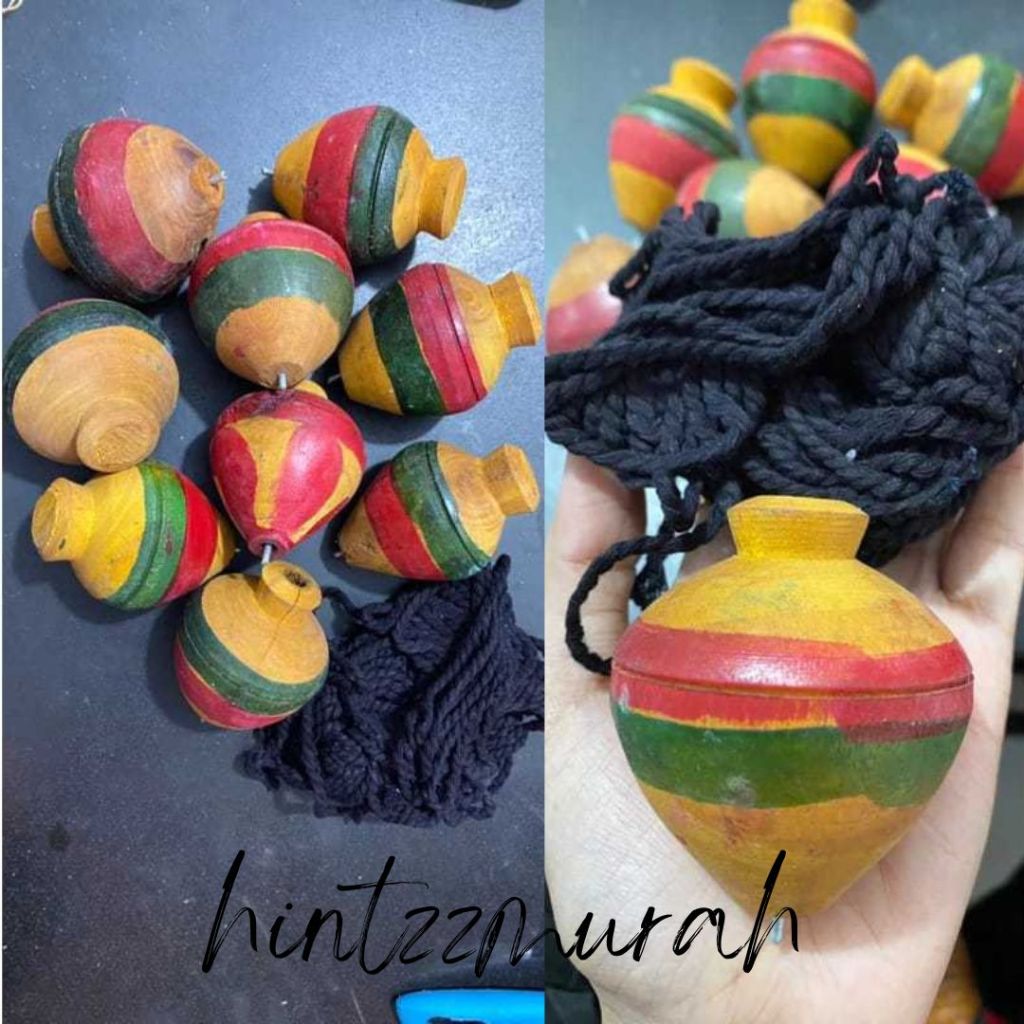 KAYU Wooden GANGSING Toys PANGGALAN Traditional Children's Toys GASING ...