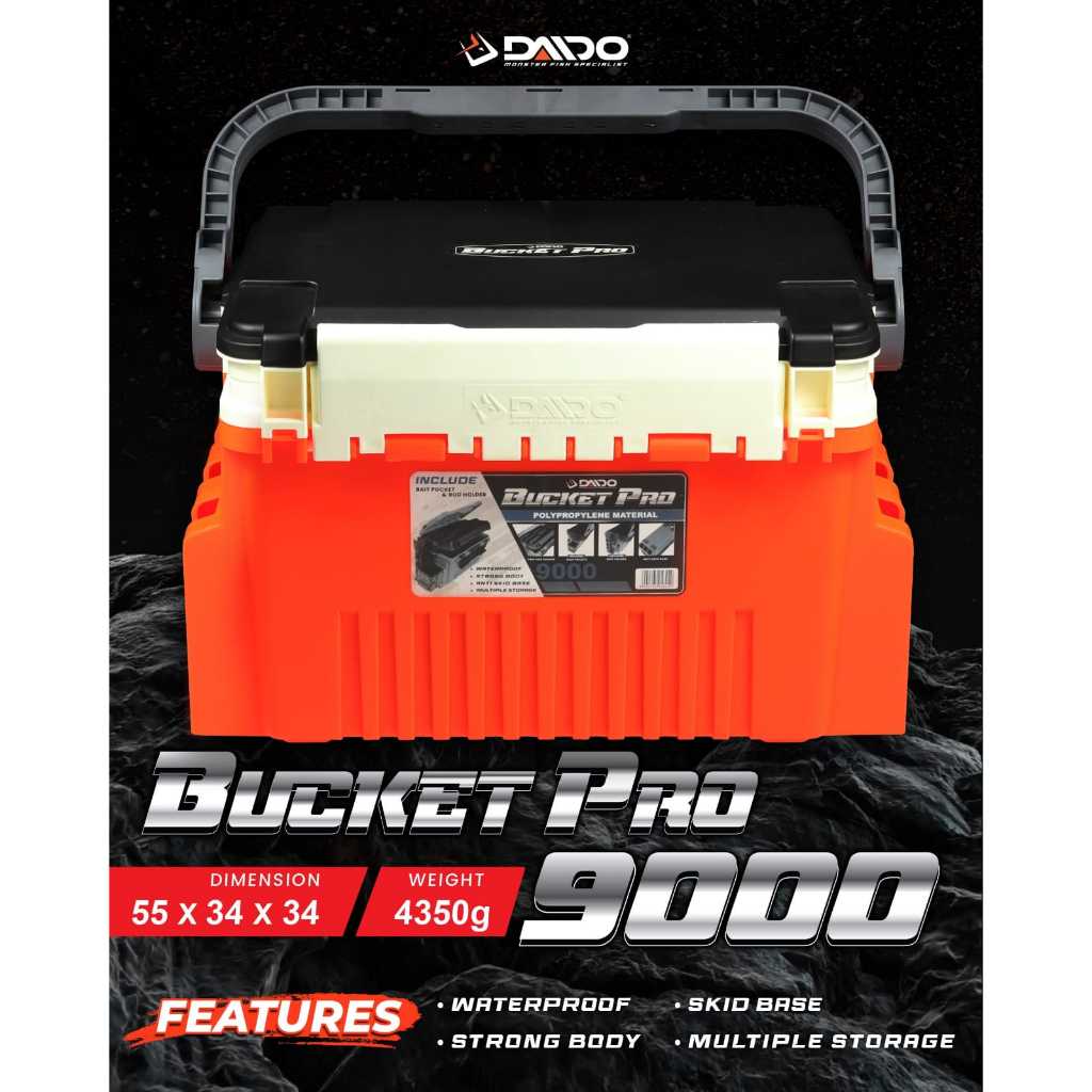 Daido Bucket Pro 9000 Series (35L) Fishing Box Or Box | Shopee Malaysia