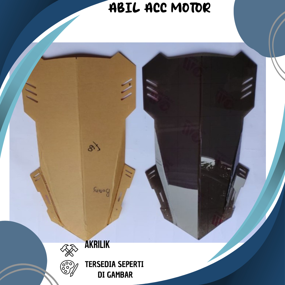 Visor Custom 60cm Windshield Custom 60cm Vixion Nva Nva Byson New CB ...