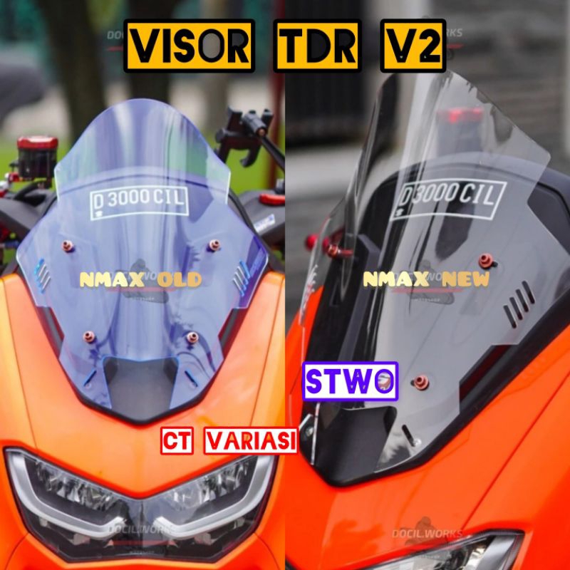 Visor Windshield Model TDR Fin Nmax new Nmax 2020-2024 Windshield Nmax ...