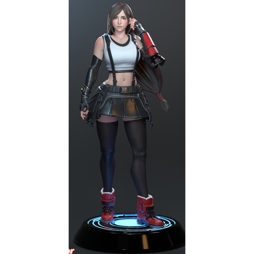 Miniature Figure TIFA Final Fantasy VII 1/64 HO diorama for diecast ...