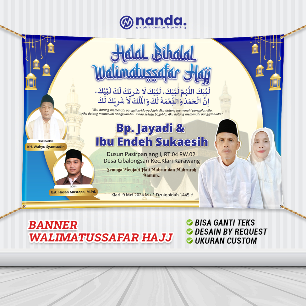 Umroh HAJJ WAHATUSSAFAR BANNER - UMROH HAJJ WALIMATISAMAR BANNER ...