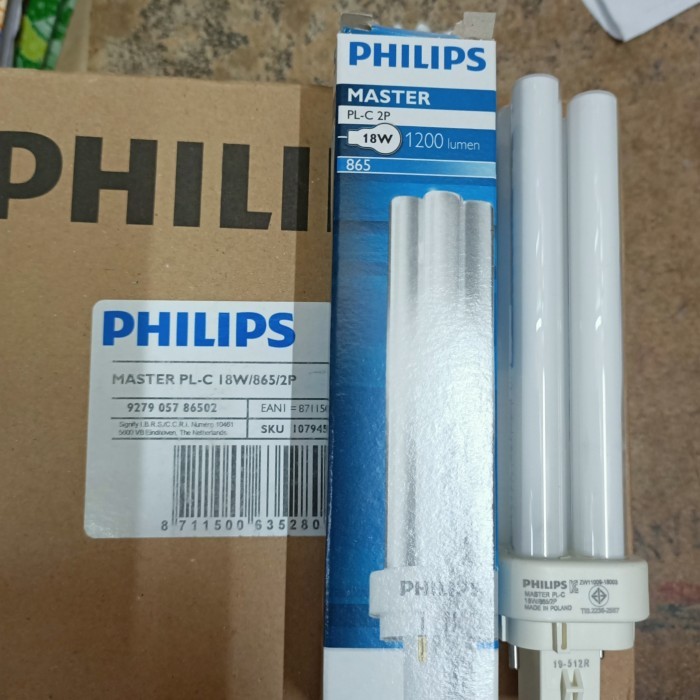 PHILIPS MASTER PL-C 18W 2P 827 865 2 PIN 18 watt PLC lamp | Shopee Malaysia